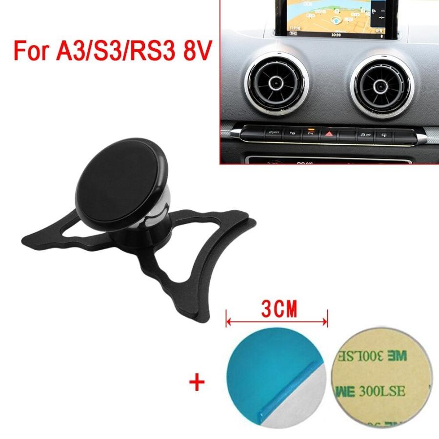 アウディ A3 S3 RS3 8V 8P Q2 SQ2 電話 スマホ ホルダー エアベント マグネット 360回転 アクセサリー 内装 パーツ : MUMEI LIFE - 通販 ...