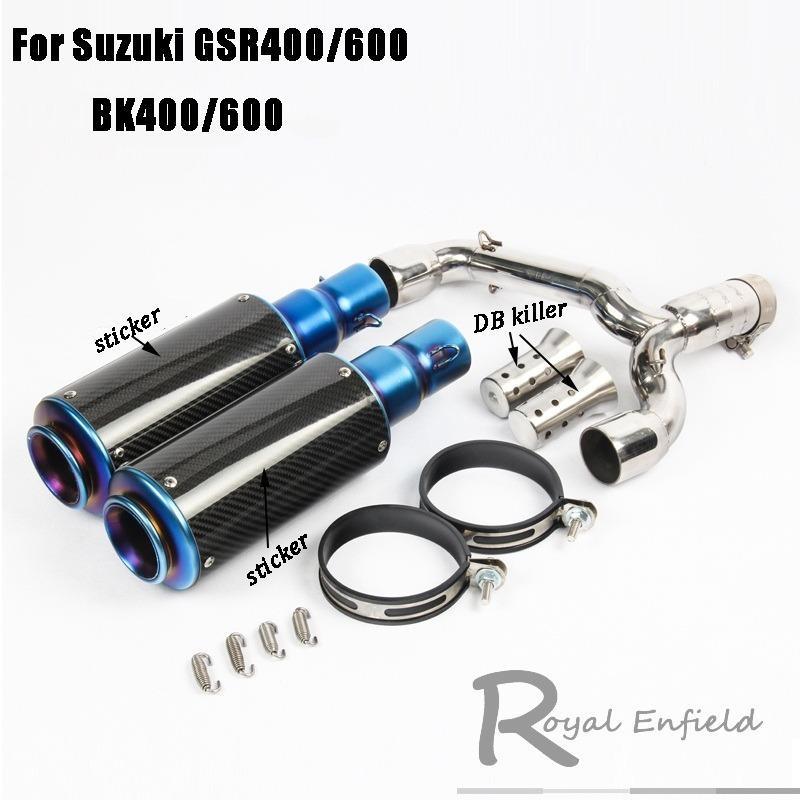 スズキー gsr600 gsr400 BK600 bk400 オートバイステンレス マフラーパイプ 2バリエーション ブラックカラー＆チタンカラー : MUMEI LIFE - 通販 ...