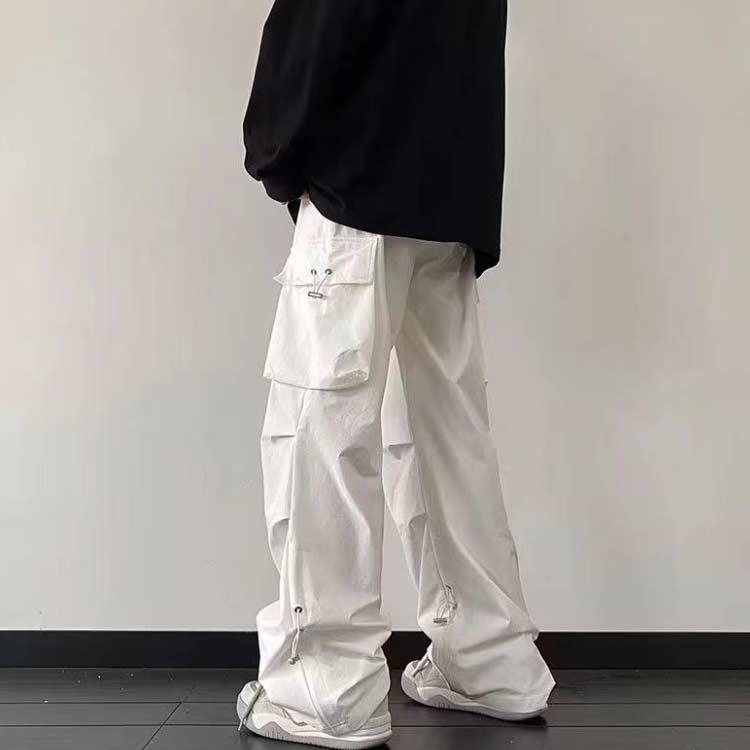 カーゴパンツ レディース ワイドパンツ 夏 接触冷感 速乾 ロングパンツ ストレッチ スポーツウェア ウエストゴム 調整紐 ポケット付き スウェットパ : MUMEI LIFE - 通販 ...