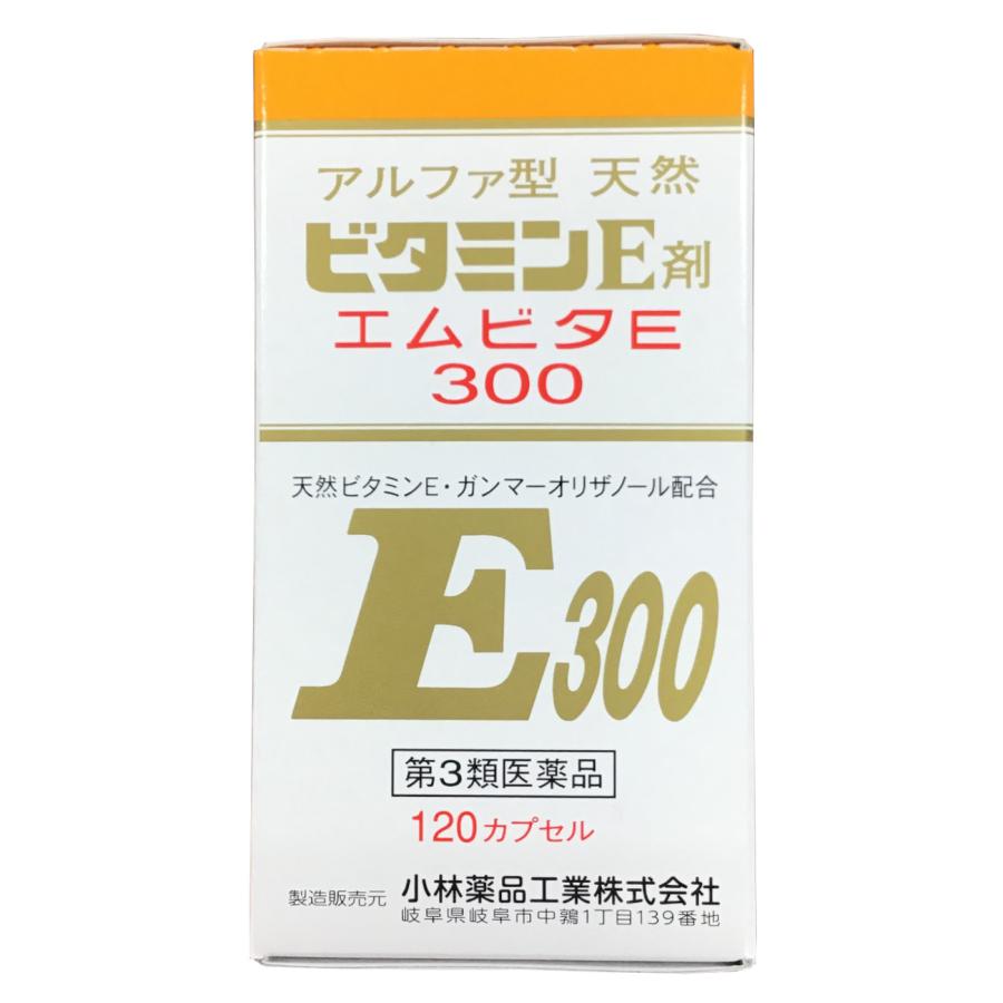 【第3類医薬品】 エムビタ E300 120カプセル入 ×5個 α型天然 ビタミンE ガンマーオリザノール 配合 更年期 小林薬品工業 : c99-5 : 村井薬品 - 通販 - Yahoo ...