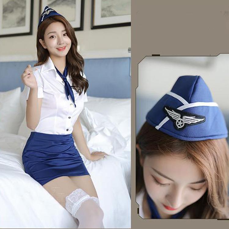 スチュワーデス コスプレ 衣装 コスチューム 制服 CA キャビンアテンダント 女性 レディース ミニ スカート 半袖 セクシー キュート かわいい : MURANET - 通販 ...