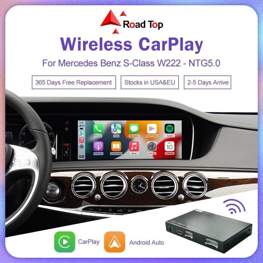 CarPlayワイヤレスcarplay for Mercedes z sクラス w222 w217 2014-2018 ng5.0 android Auto ミラーリンク Airplay ...