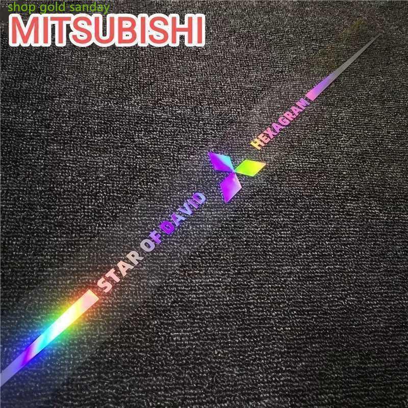 三菱 ホログラムステッカー(65)レインボー 虹 2P ランサー パジェロ ミラージュ デリカD5 ekワゴン エクリプスクロス アウトランダー RVR : p2104476281f7 : 紫 ...