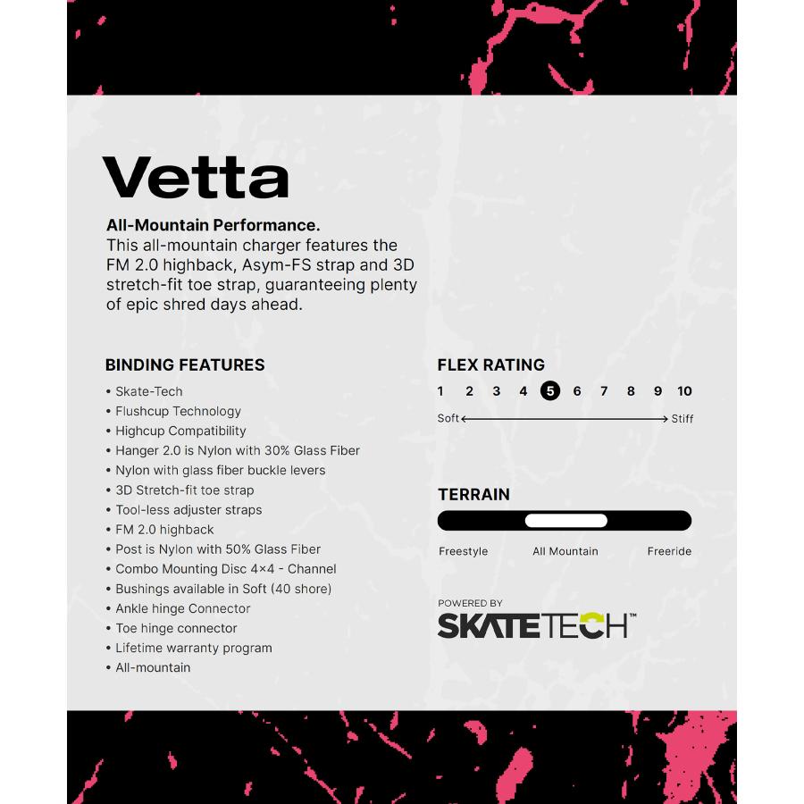 YES イエス スノーボード バインディング ビンディング レディース スケートテック VETTA 24-25モデル LL B8 : ムラサキスポーツ - 通販 - Yahoo!ショッピング