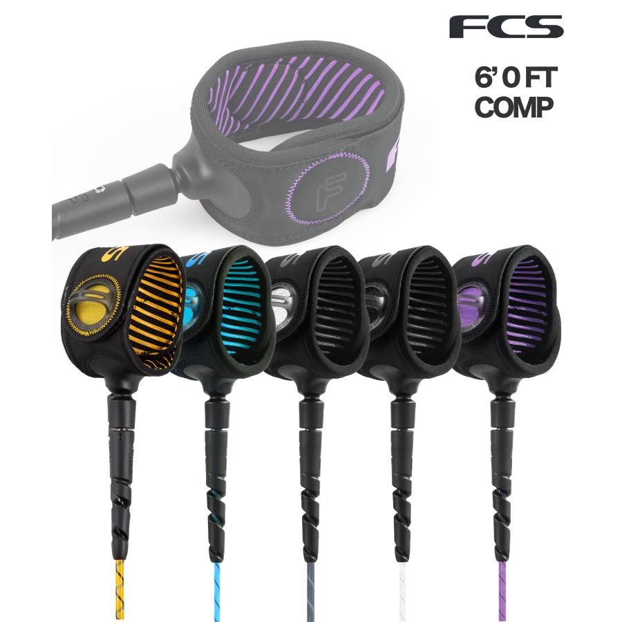 FCS エフシーエス FREEDOM HELIX フリーダム ヘリックス 6'0ft COMP サーフィン リーシュコード KK D10 : ムラサキスポーツ - 通販 - Yahoo!ショッピング