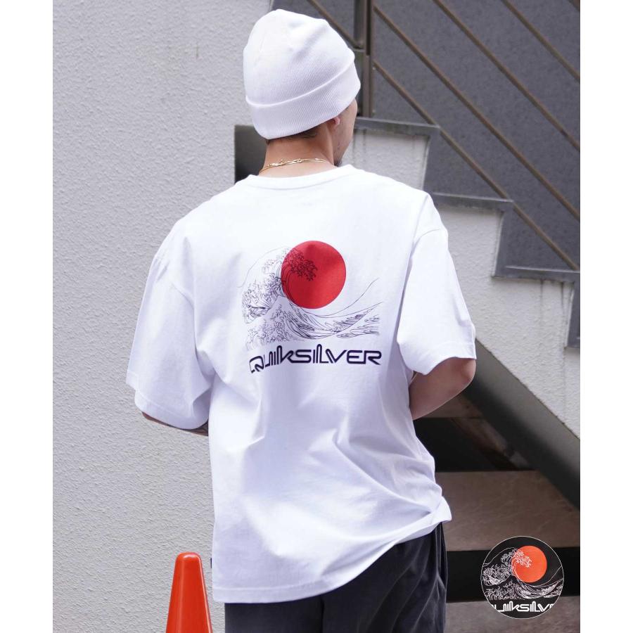 Quiksilver（クイックシルバー） メンズ 半袖 Tシャツ オーバーサイズ バックプリント JAPAN QST245624M ムラサキ ...