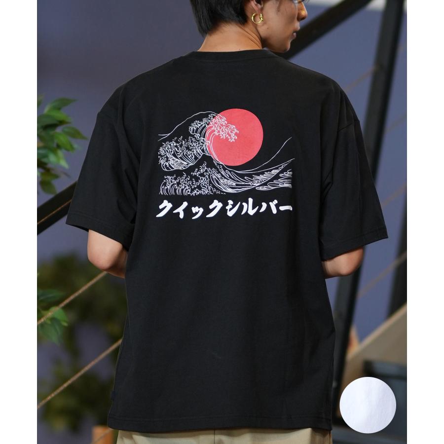 Quiksilver（クイックシルバー） 半袖 Tシャツ メンズ オーバーサイズ バックプリント JAPAN QST244602M ムラサキ ...