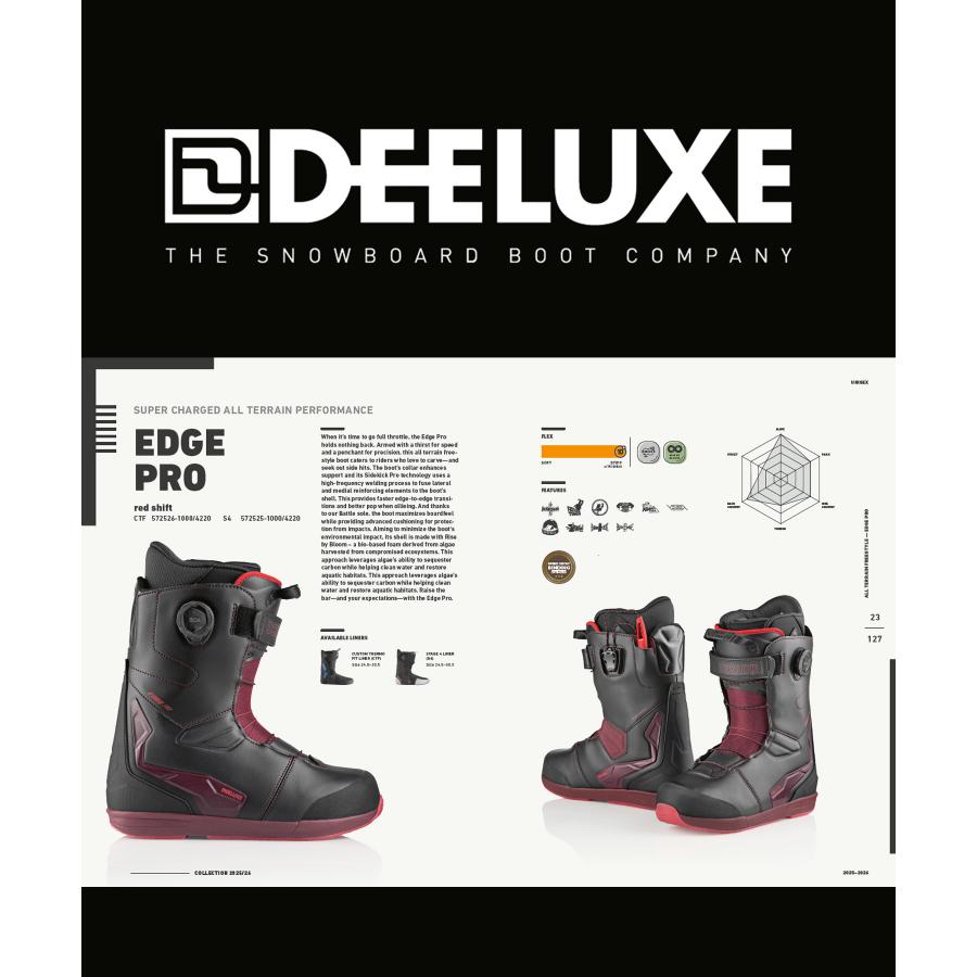 早期購入 DEELUXE ディーラックス スノーボード ブーツ CUSTOM THERMO FIT メンズ EDGE PRO CTF 25-26モデル : m04980101219984 ...