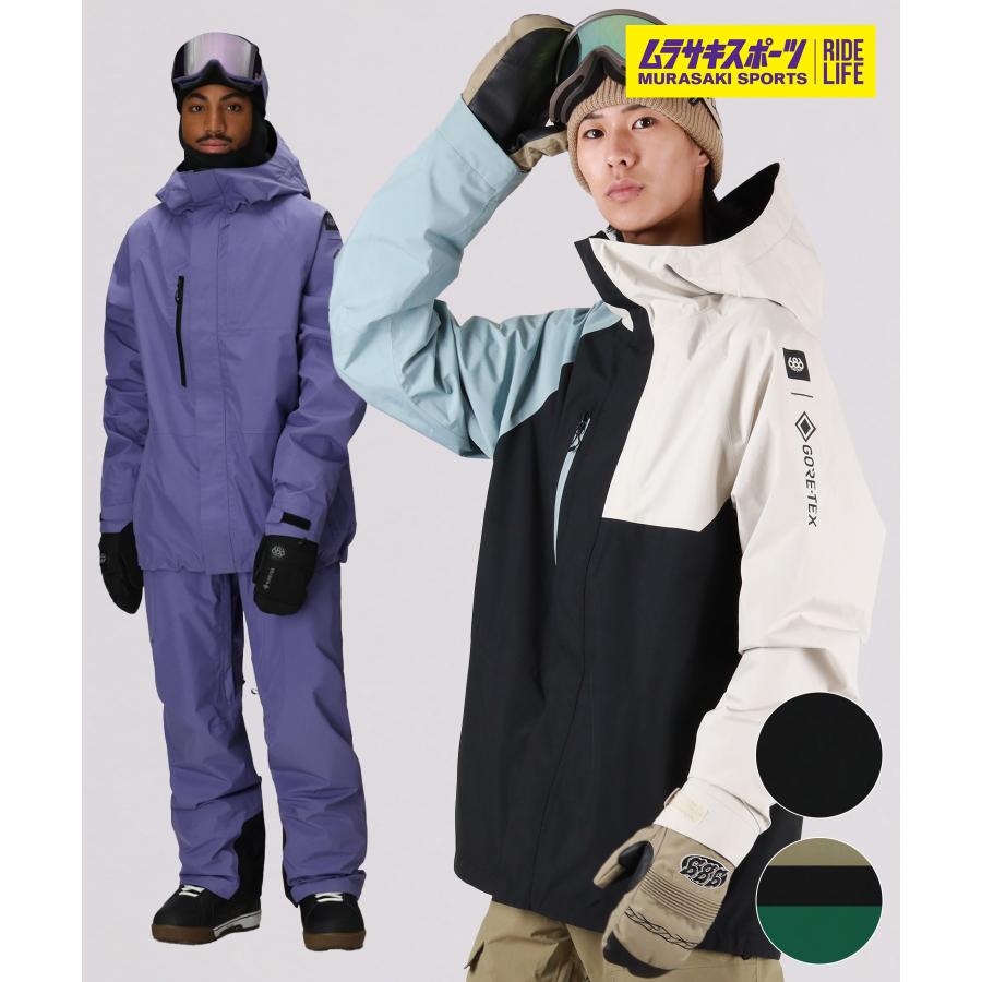 686（シックスエイトシックス） スノーボード ウェア ジャケット ユニセックス GORE-TEX CORE SHELL 25-26モデル : ムラサキスポーツ - 通販 - Yahoo!ショッピング