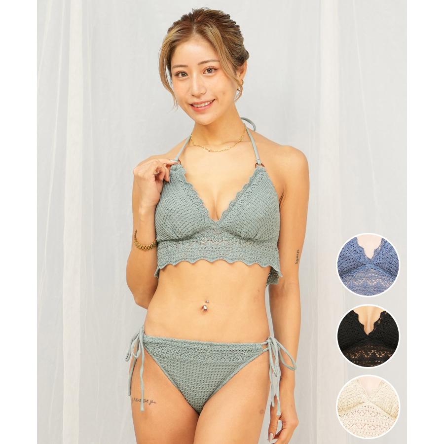 Beach Queen Queen/ビーチクイーン ニット スカラップ ビスチェ 水着 レディース 403050 : ムラサキスポーツ - 通販 - Yahoo!ショッピング