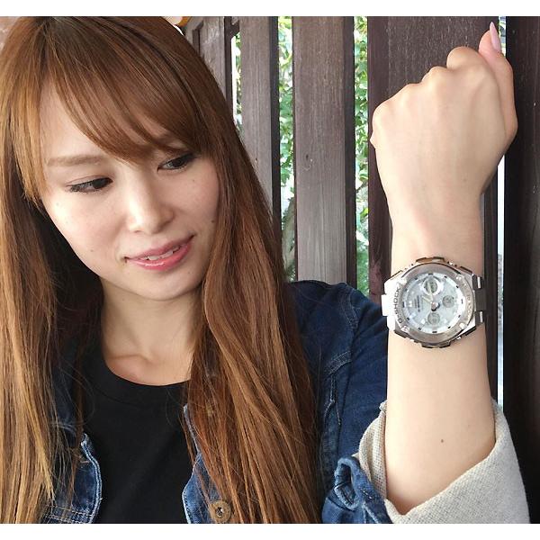 CASIO 恋人達のGショック ペアウオッチ カシオ G-SHOCK BABY-G 電波ソーラー GST-W110D-7AJF BGA-2500-7AJF シルバー 白 送料無料 : G ...