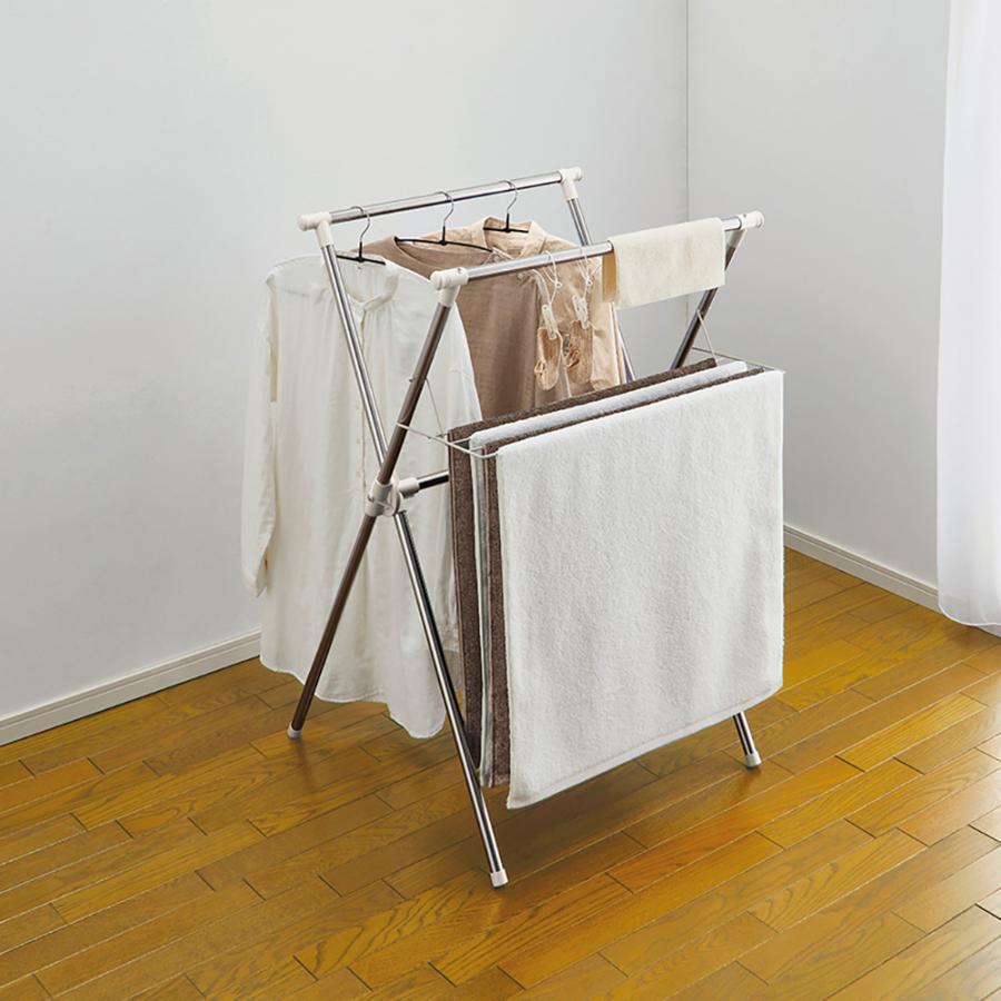 Bestco ベストコ ステンレス 物干し 室内干し X型 S 組み立て簡単 幅70×奥行66×高さ100cm ライトグレー NY-295 : murauchi.co.jp - 通販 ...