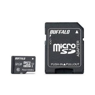 BUFFALO バッファロー microSDカード 32GB UHS-I Class1 SD変換アダプター付 RMSD-032GU1SA : murauchi.co.jp - 通販 ...