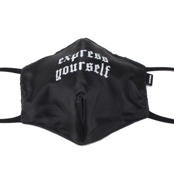 DIESEL（ディーゼル） 【即日発送】ディーゼル ロゴ マスク FACE MASK【ブラック 】 A03439 0JDAH 9XX ...