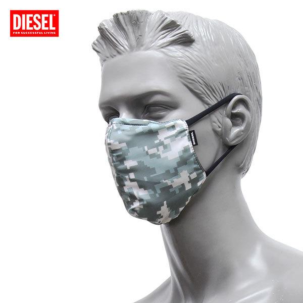 DIESEL ディーゼル 【即日発送】ディーゼル カモフラ 迷彩 マスク FACE MASK【98H GREY 】 A03441 0DFAS ...