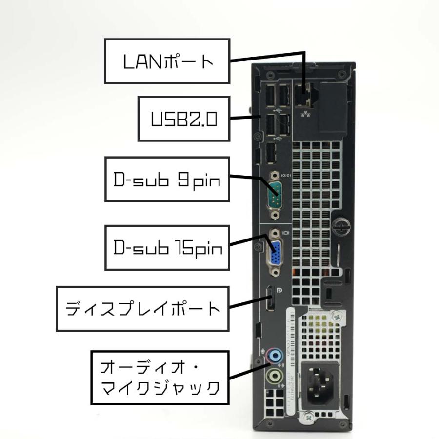 OptiPlex RCS317 DELL OPTIPLEX 790 Windows10 Pro 64bit メモリ4GB HDD250GB ...