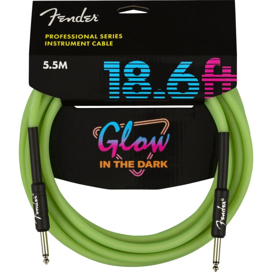 Fender Professional Glow in the Dark Cable, Green, 18.6' : みどり楽器Yahoo ...