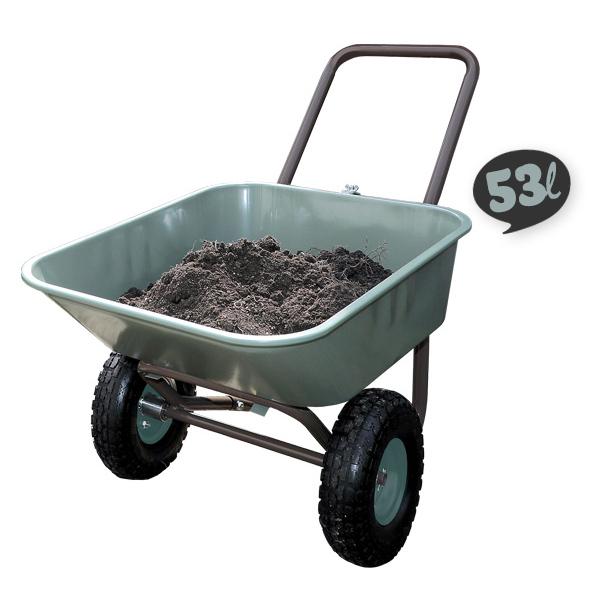 ガーデンカート 53L 手押し車 二輪車 ねこ車 : MUSTショップ - 通販 - Yahoo!ショッピング