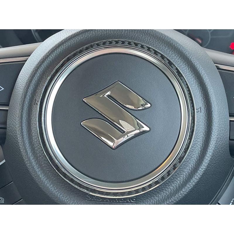 スズキ スイフト SWIFT R5.12〜 ステアリングセンターリング ブラックカーボン : カーアクセサリー専門店DMMC - 通販 ...