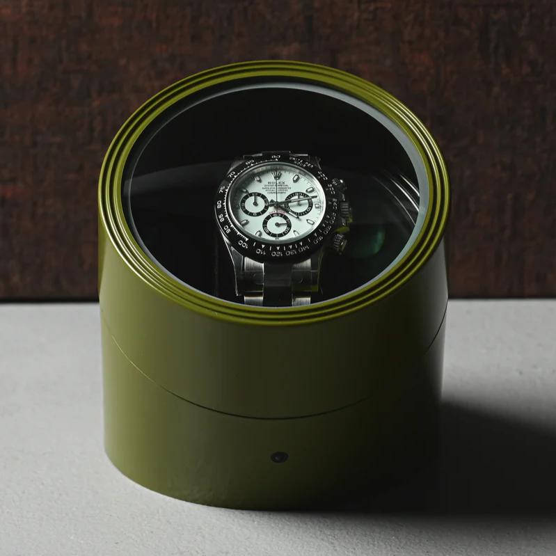 エスプリマ ウォッチワインダー ワインディングマシーン 1本 丸型 グリーン Es'prima ES10302GR 25-M-854 : muta factory - 通販 - Yahoo ...