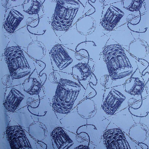 Nakeu Awai製ファブリック【パフドラム柄/ペリ×ネイビー】（ヤード単位での販売） : ムームーママ - 通販 - Yahoo!ショッピング