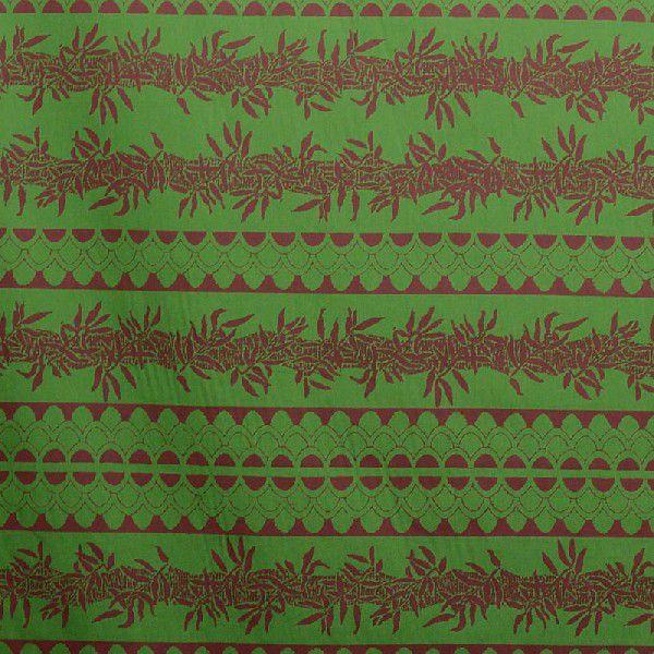 Nakeu Awai製ファブリック【イリマ柄/緑×茶色】（ヤード単位での販売） : ムームーママ - 通販 - Yahoo!ショッピング