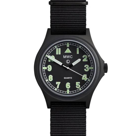MWC 【NATO正式採用】軍用時計 ミリタリーウォッチ MWC時計 G10 PVD 100m サファイア NSNナンバー取得 スイスロンダ 10年電池 ノンデイト 40mm 欧州 ミル ...