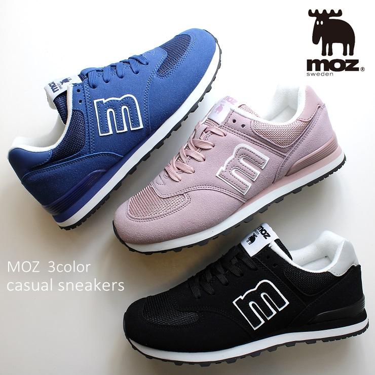 moz モズ スニーカー レディース MOZ mz6208 ピンク ブルー ブラック 軽量 おしゃれ 韓国 かわいい 北欧 子ども カジュアルスニーカー 大人 シンプル : フットパークヌシセ ...