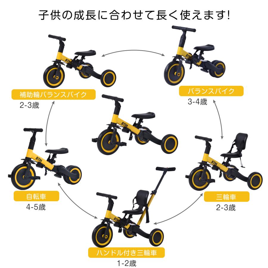 BTM 全品10%OFF★三輪車 足けりバイク 一台4役 手押し棒付 子供自転車 3輪 バイク ペダル付き コントロールバー付き 1-5歳 : 新生Myhome店 - 通販 - Yahoo ...