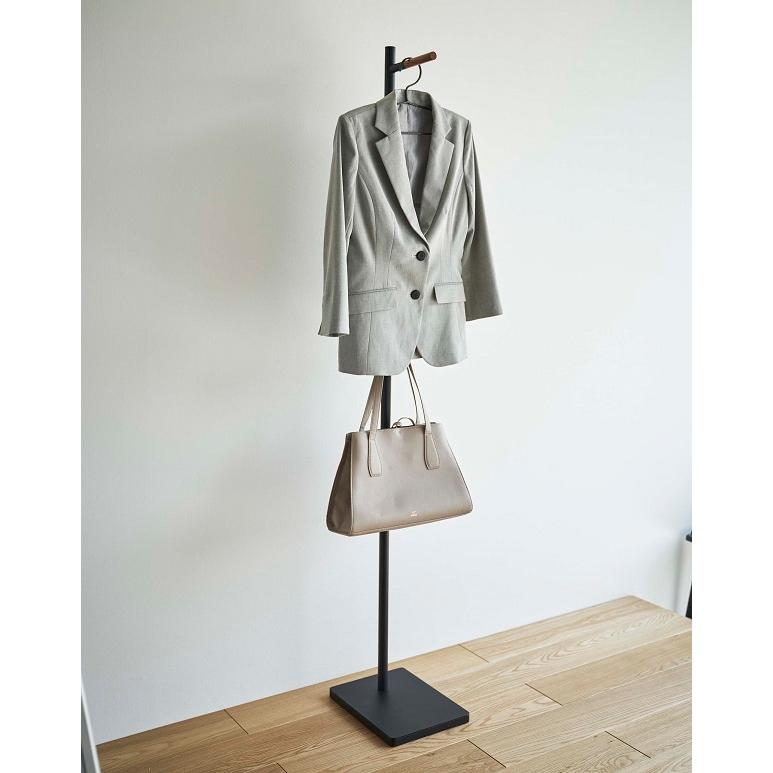 エントランスコートハンガー タワーtower 玄関 ポールハンガー ハンガーラック コートラック コート掛け yamazaki ホワイト5912 ブラック5913 メーカー直送 ...