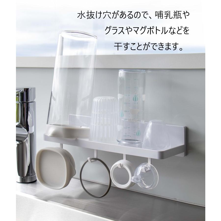 トレー W30 フィルムフック MISTミスト ホワイト5965 キッチン バス サニタリー 収納 浮かせる収納 タイル 鏡 スパイスボトル レードル掛け 山崎実業 : 58002911 ...