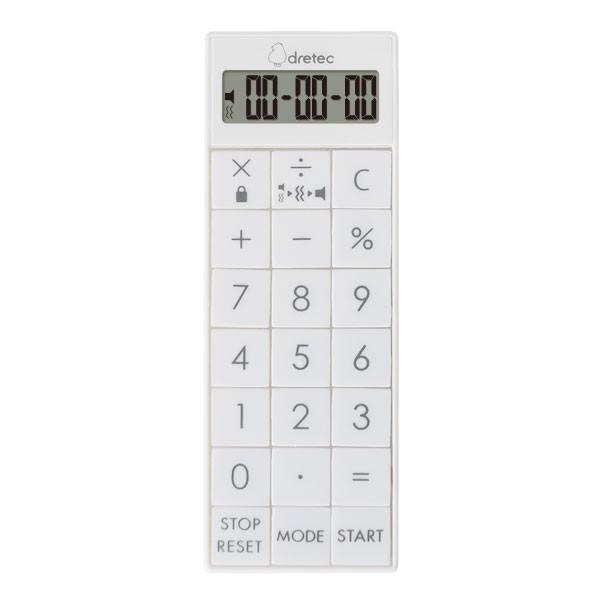 ドリテック dretec 時計付電卓バイブタイマー CL-126WT メール便対応 : リライフプラザヤフー店 - 通販 - Yahoo!ショッピング