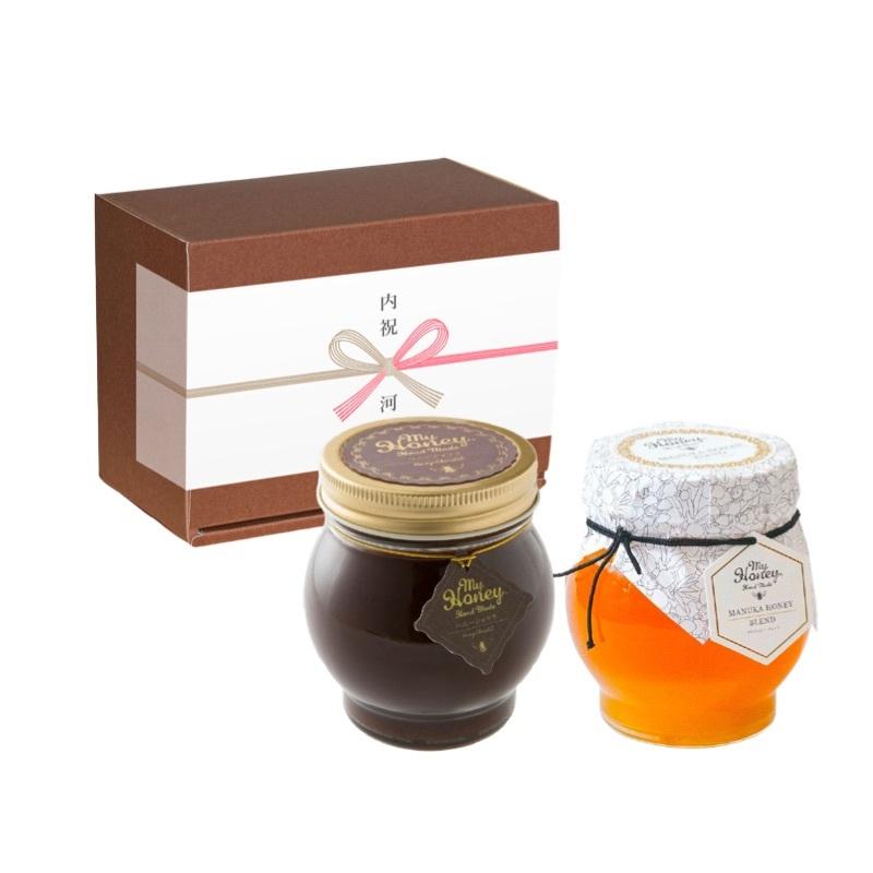 MYHONEY 【MYHONEY公式】マイハニー ハニーショコラL(200g)+マヌカハニーブレンド(200g)【MGO30+相当】/ブラウンギフトボックス(S)+熨斗【3営業日】 : 生 ...