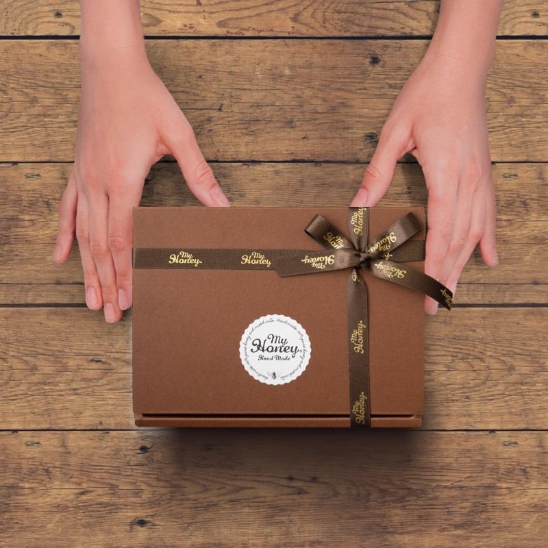 MYHONEY 【MYHONEY公式】マイハニー ナッツの蜂蜜漬けL(200g)+ナッツの蜂蜜漬けエトワールL(200g)/ブラウンギフトボックス(S)+MYHONEYリボン【3営業日 ...