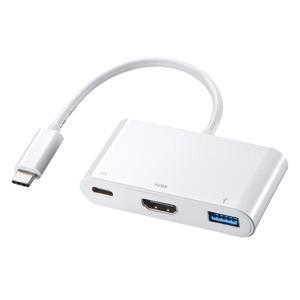 SANWA SUPPLY USB Type C - HDMIマルチ変換アダプタ（Displayport Alternate Mode対応 ...