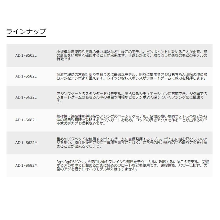 メジャークラフト アジングロッド 鯵道 1G-class AD1-S622M : My Rainbow - 通販 - Yahoo!ショッピング