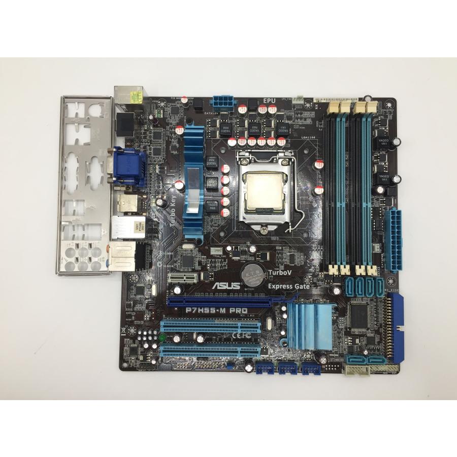 ASUS P7H55-M PRO LGA1156 MicroATX マザーボード PCパーツ 動作確認済 CPU 付 : マイウイング ...