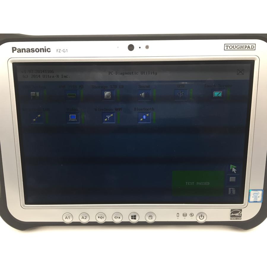 TOUGHPAD Panasonic FZ-G1 FZ-G1R3001VJ / Core i5 6300U 4GB SSD 128GB Windows10 中古 パソコン タブレット 美品 ...