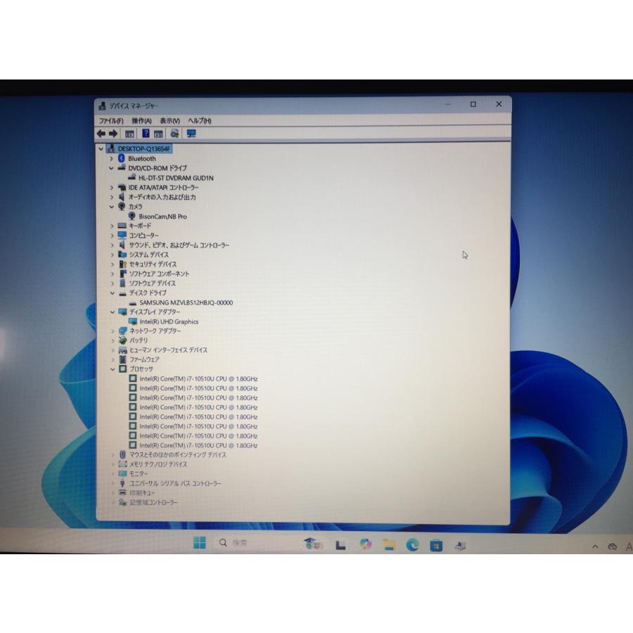 MousePro mouse MPro-NB520Z / 10世代 i7 10510U 32GB M.2 SSD 512GB Windows11 15.6 フルHD Wi-Fi カメラ DVD ...