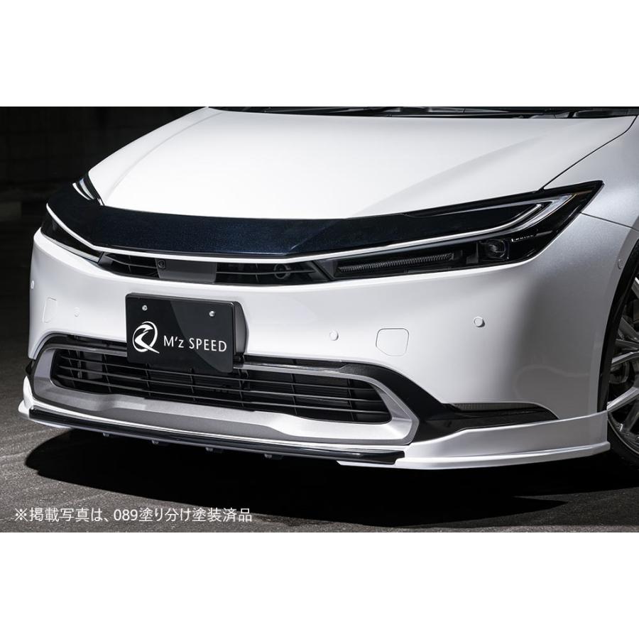 M'z SPEED 【つや消しブラック仕様】[60系 プリウス 前期]グラマラスライン フロントハーフスポイラー (AES製) エムズスピード mzspeed 外装パーツ カスタム ...