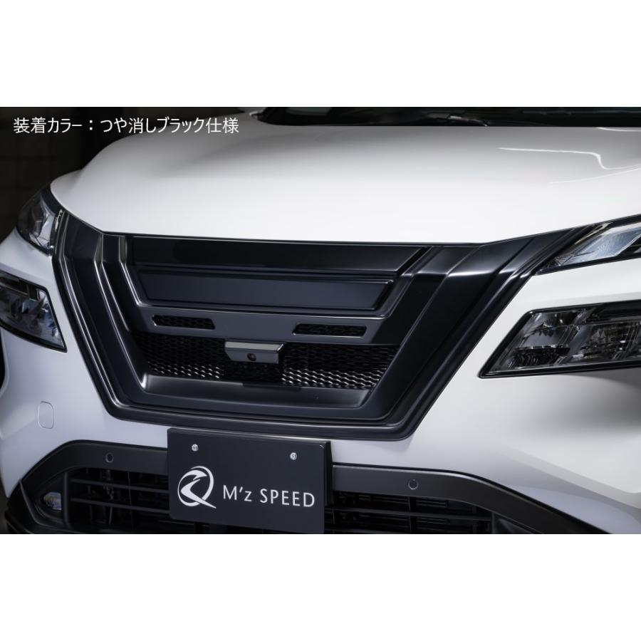 M'z SPEED 【グロスブラック仕様】[T33 エクストレイル]クロスライン フロントグリル (ABS製) エムズスピード mzspeed 外装パーツ カスタム エアロパーツ : エムズ ...