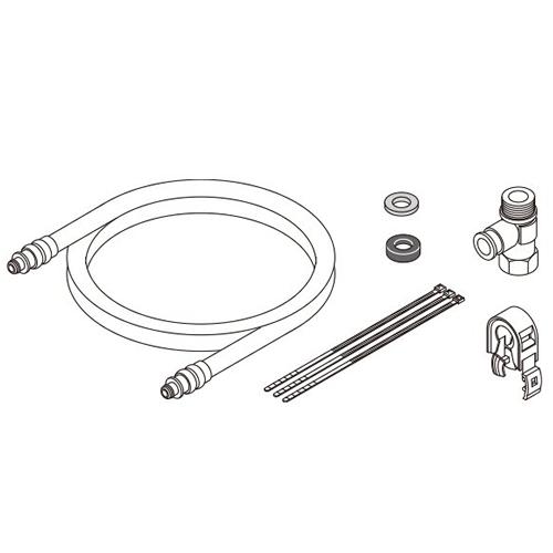 Panasonic（パナソニック） AD-DL531-13A 温水洗浄便座 ビューティ・トワレ用 給水ホース(分岐金具付)130cm ...