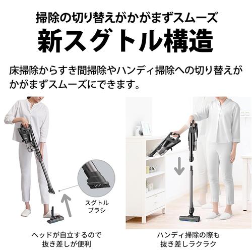 EC-PR9-B シャープ コードレススティック掃除機 RACTIVE Air（ラクティブエア） ブラック系 :EC-PR9-B:日本橋CHACHA!ヤフー店 - 通販 - Yahoo!ショッピング