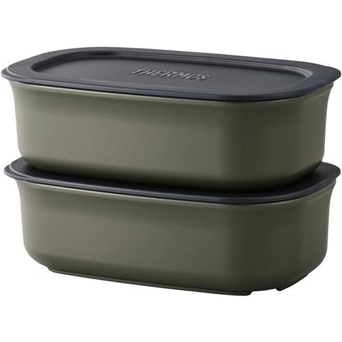 THERMOS JEA-801-KKI サーモス 真空断熱スープランチセット カーキ色 スープジャー・容器2個・専用ポーチ : 日本橋CHACHA!ヤフー店 - 通販 - Yahoo!ショッピング