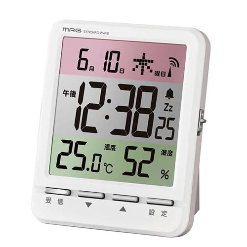 ノア精密 T-751-WH-Z MAG デジタル電波目覚まし時計 スペクトル ホワイト : 日本橋CHACHA!ヤフー店 - 通販 - Yahoo!ショッピング