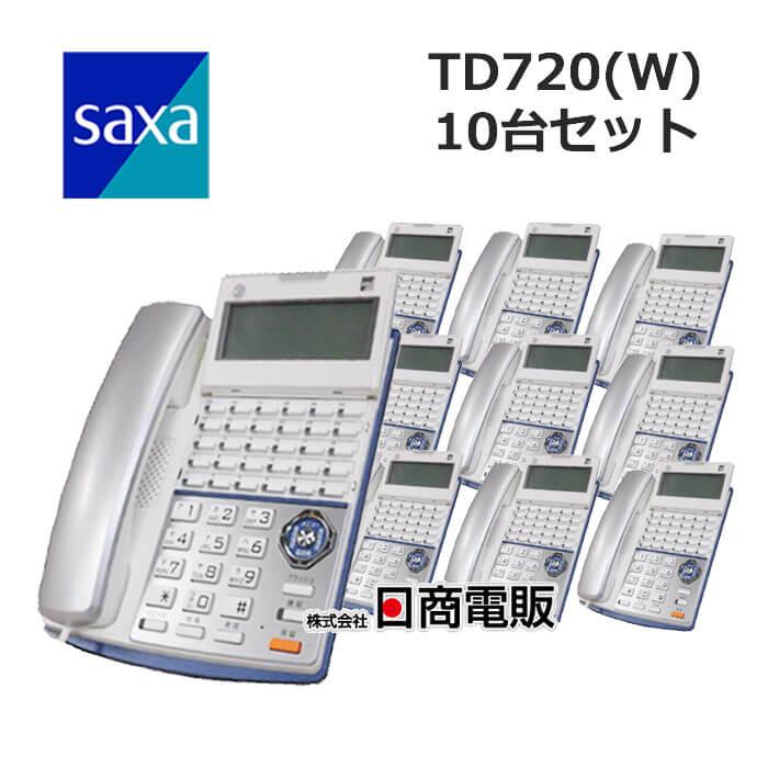 【中古】【10台セット】TD720(W) SAXA/サクサ PLATIA/プラティア 30ボタン標準電話機 【ビジネスホン 業務用 電話機 本体】 : 日商電販Yahoo!ショッピング店 ...