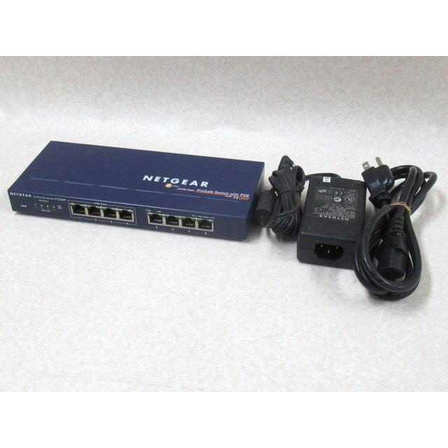 【中古】FS108P NETGEAR 10/100M 8ポート （内 4ポート給電対応 PoE HUB）スイッチングハブ 【ビジネスホン 業務 ...