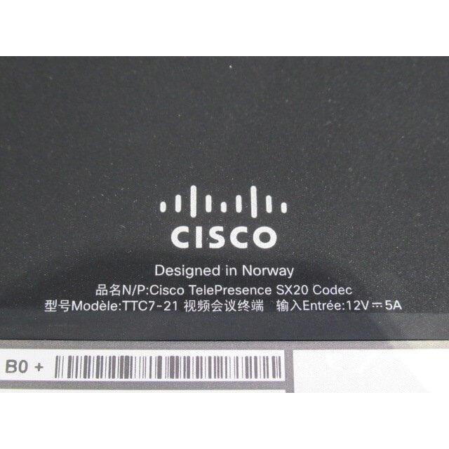【中古】 TTC7-21 シスコ / CISCO TelePresence SX20 テレビ会議システム カメラ マイク リモコン付き ...