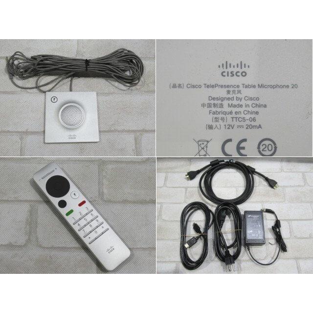 【中古】 TTC7-21 シスコ / CISCO TelePresence SX20 テレビ会議システム カメラ マイク リモコン付き ...