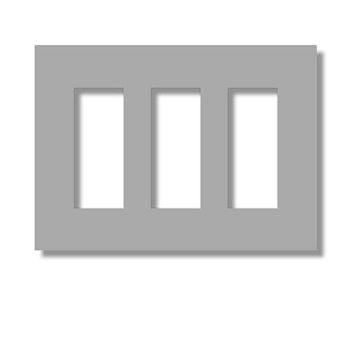 神保電器 【NKシリーズ】 NKP-3UF-3SG （SG：ソリッドグレー）3連用プレート : nkp-3uf-3sg : エヌデンサービス - 通販 - Yahoo!ショッピング